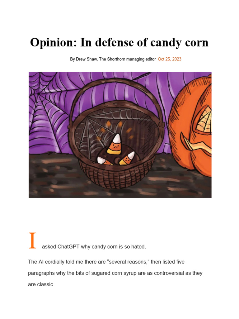 Candy Corn Opinion Article - Candy Corn Opinion Article | PDF | Candy ...