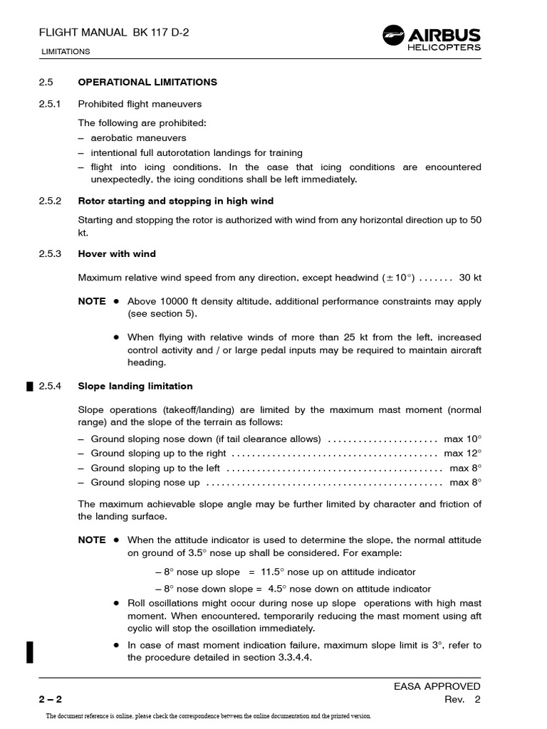 24 2 5 Operational Limitations | PDF | Aerospace Engineering | Aerospace