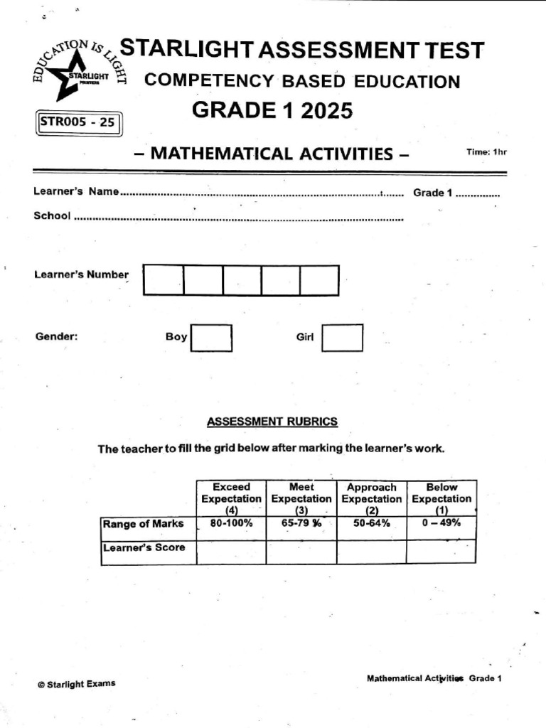 Grade 1 005 Starlight All Subjects PDF | PDF