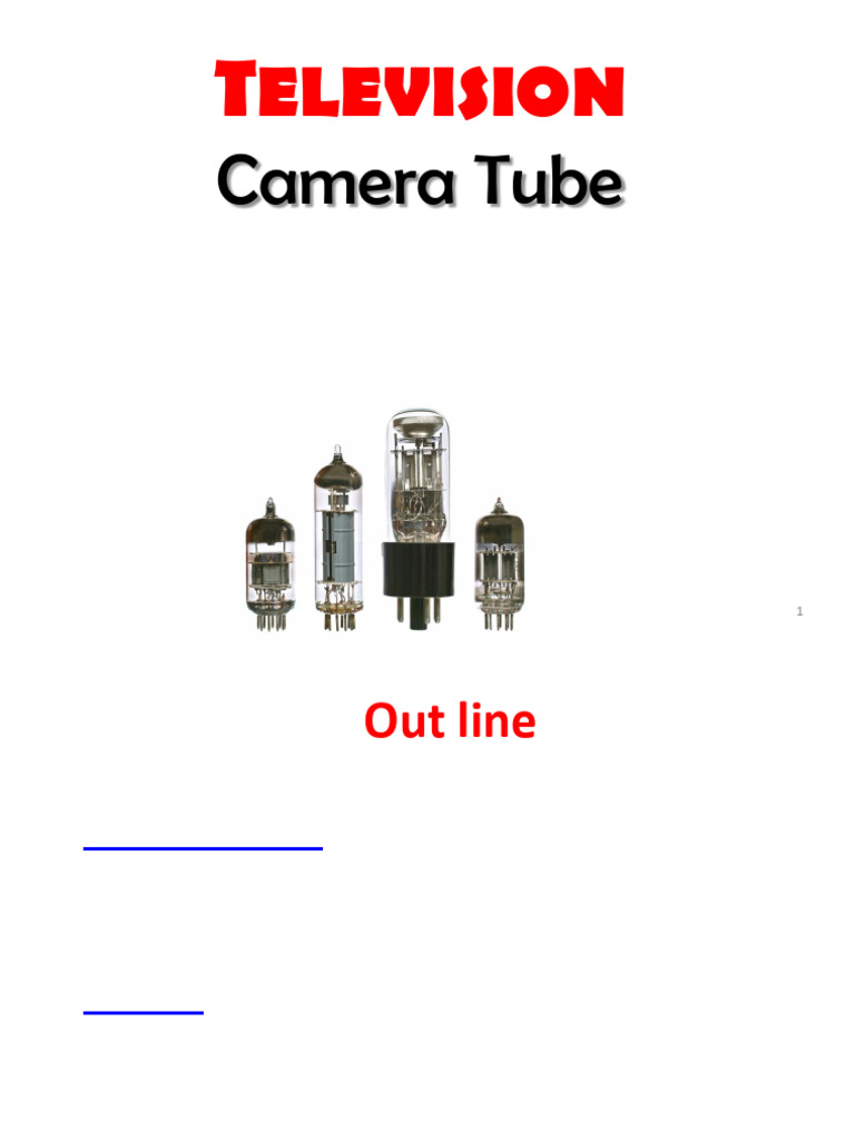 202004101310174972manohar_TV_Camera_Tube | PDF | Electricity | Light