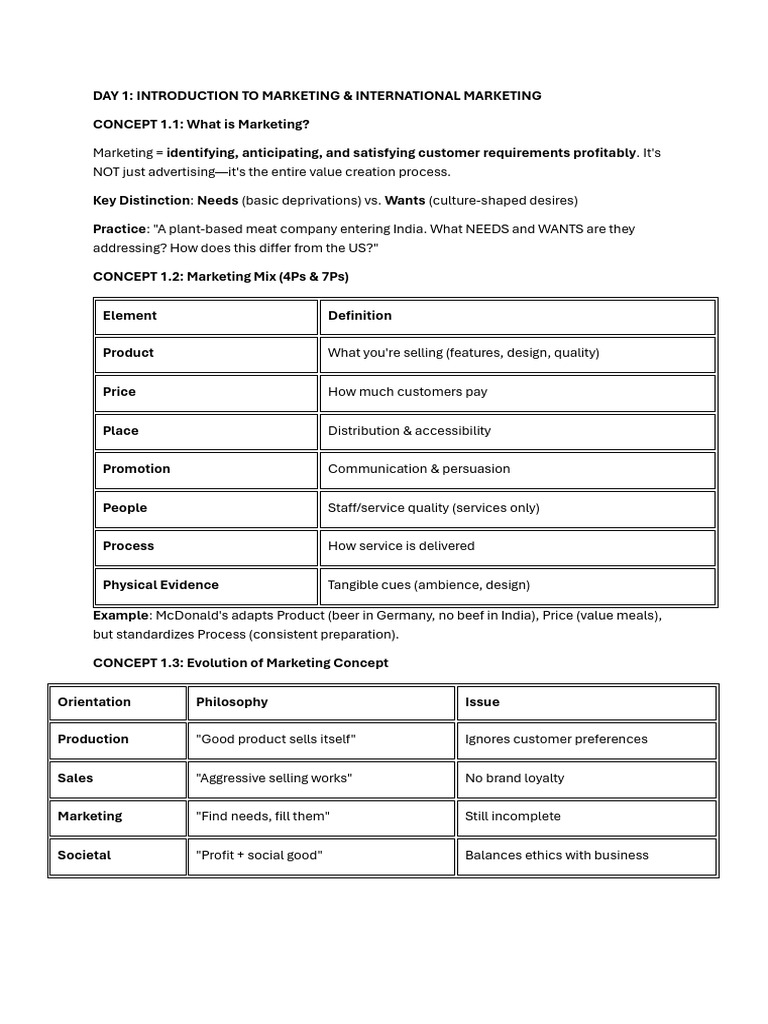 Marketing Essentials: Concepts & Strategies | PDF | Marketing ...