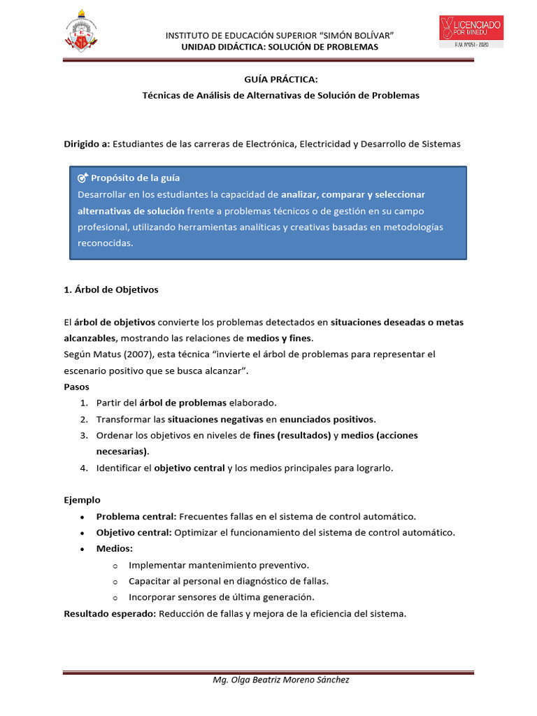Guía de Técnicas de Solución de Problemas | PDF | Análisis FODA