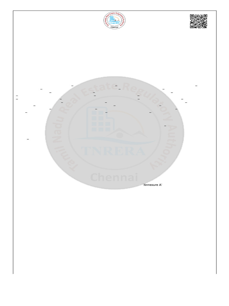 File No: TNRERA/PBF/0461/2025 Tamil Nadu Real Estate Regulatory ...