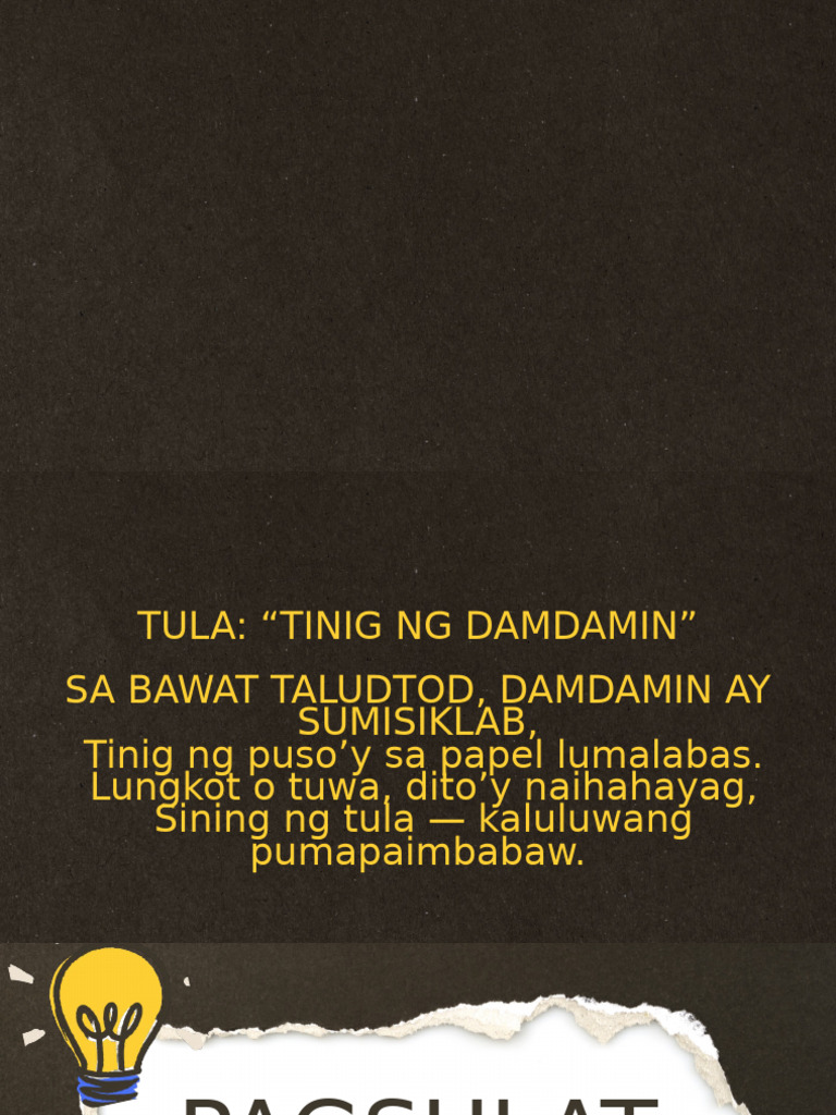 PaGSULAT NG TULA - 20251104 - 084030 - 0000 | PDF