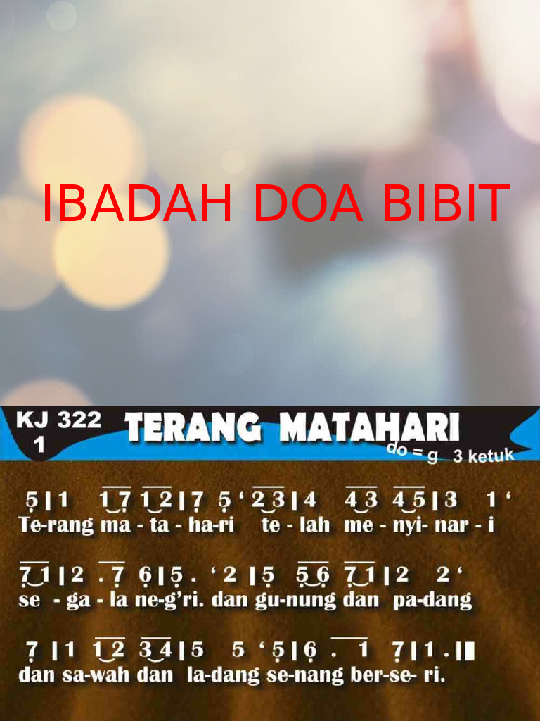 Ibadah Doa dan Persembahan Syukur | PDF