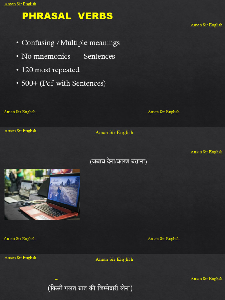 LEC-1 SLIDE Phrasal Verbs | PDF