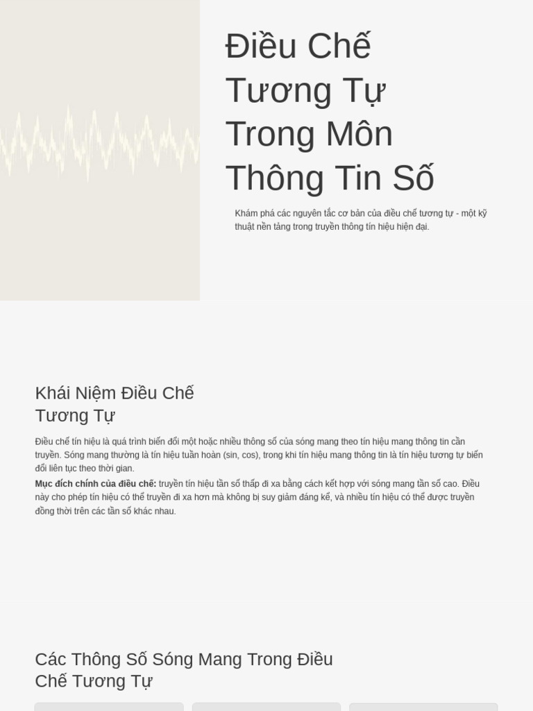 DJieu Che Tuong Tu Trong Mon Thong Tin So 1 | PDF