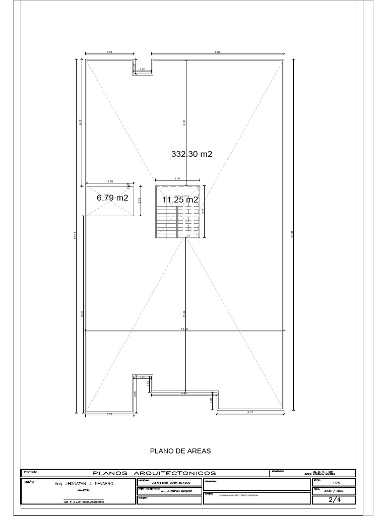 Planos Actualizado Constructivos 01 Plano Nivel Area Pdf