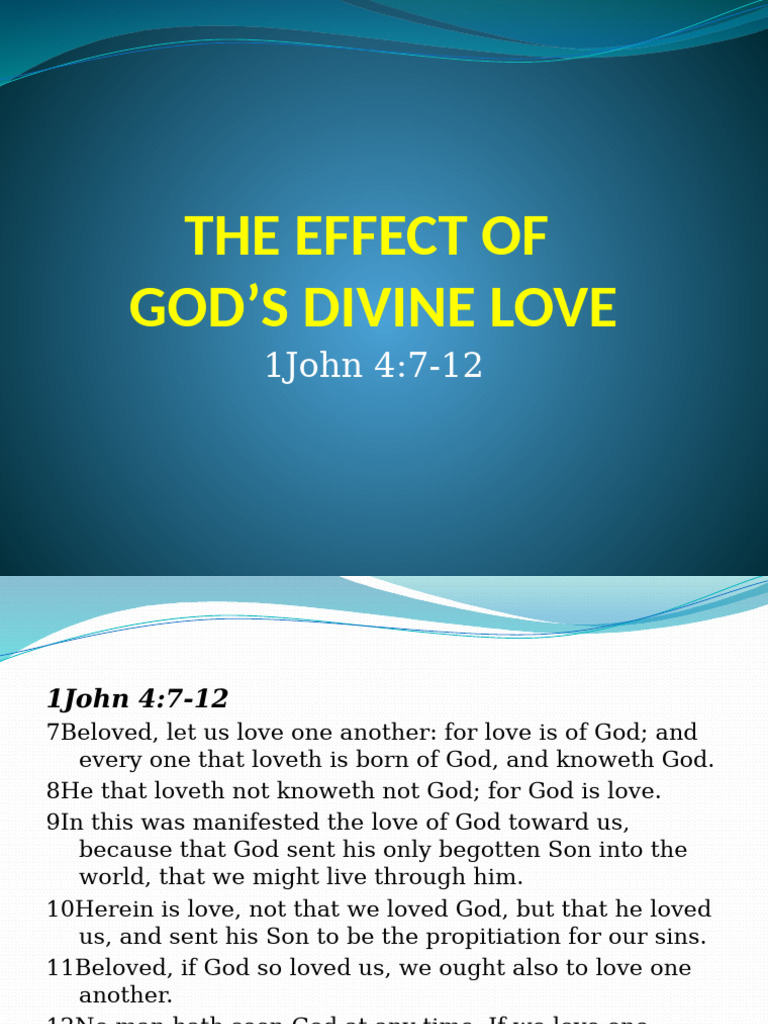 Understanding God's Divine Love | PDF | Disciple (Christianity) | Love