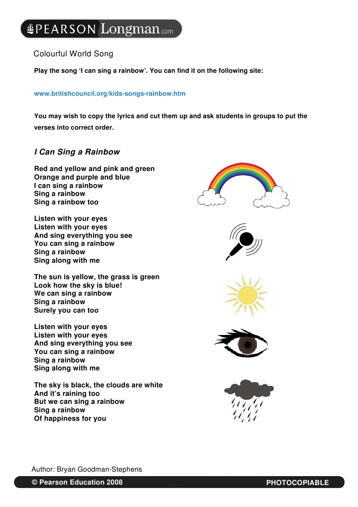 Colourful World Song | PDF | Language Arts & Discipline | Art