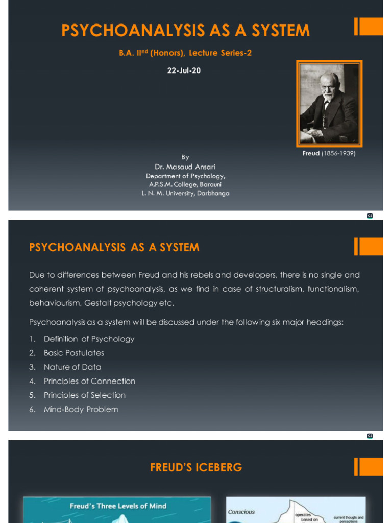 Psychoanalysis As A System | PDF