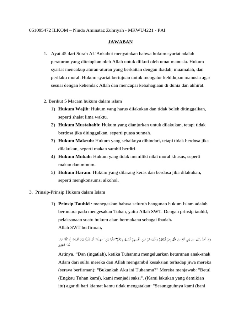 Tugas 2 - 051095472 - Ninda Aminataz Zuhriyah | PDF