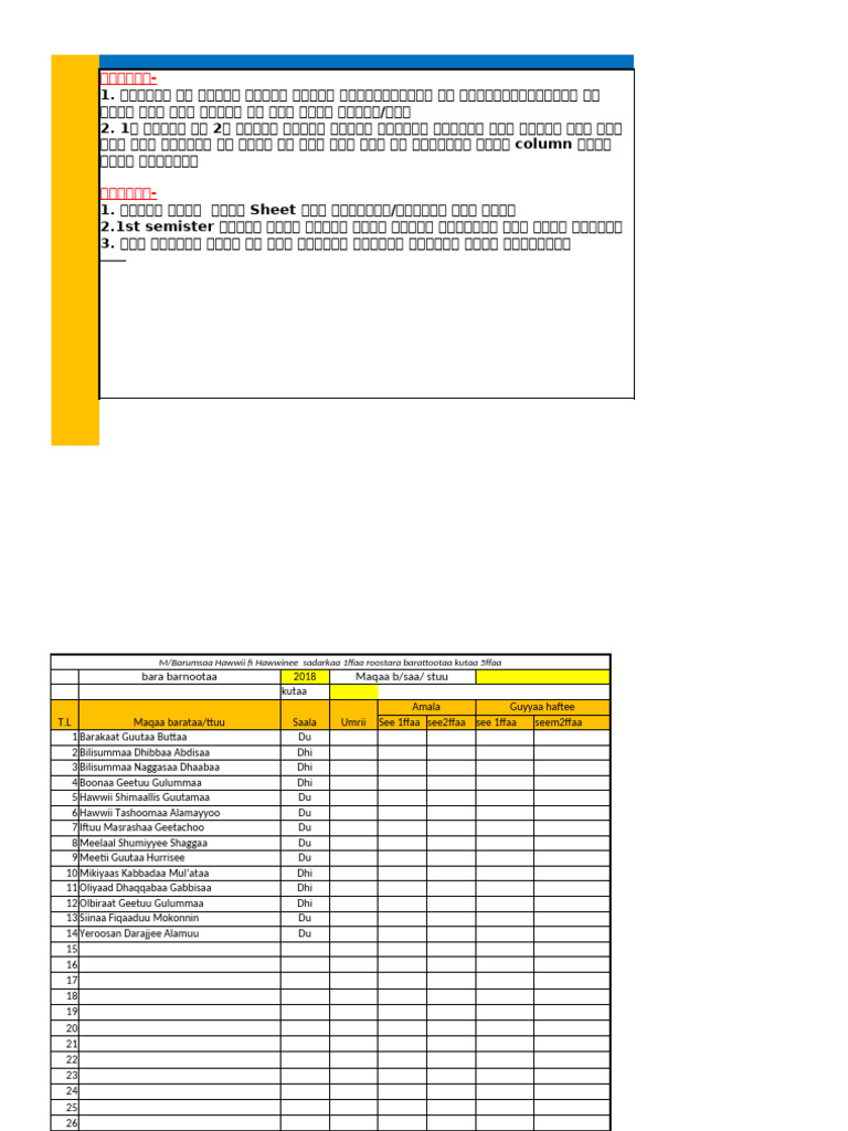 Grade 5 Hawi and Hawine Student Roster | PDF