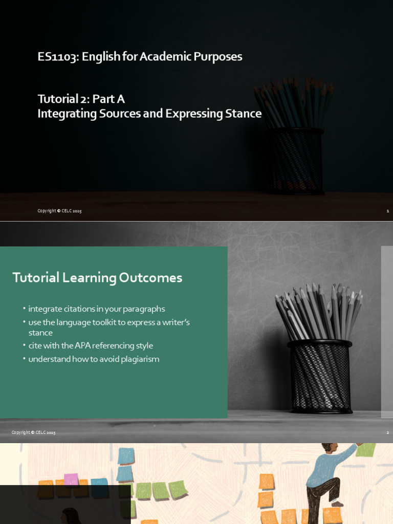 ES1103 Tutorial 2 (Part A) - Integrating Sources and Expressing Stance ...