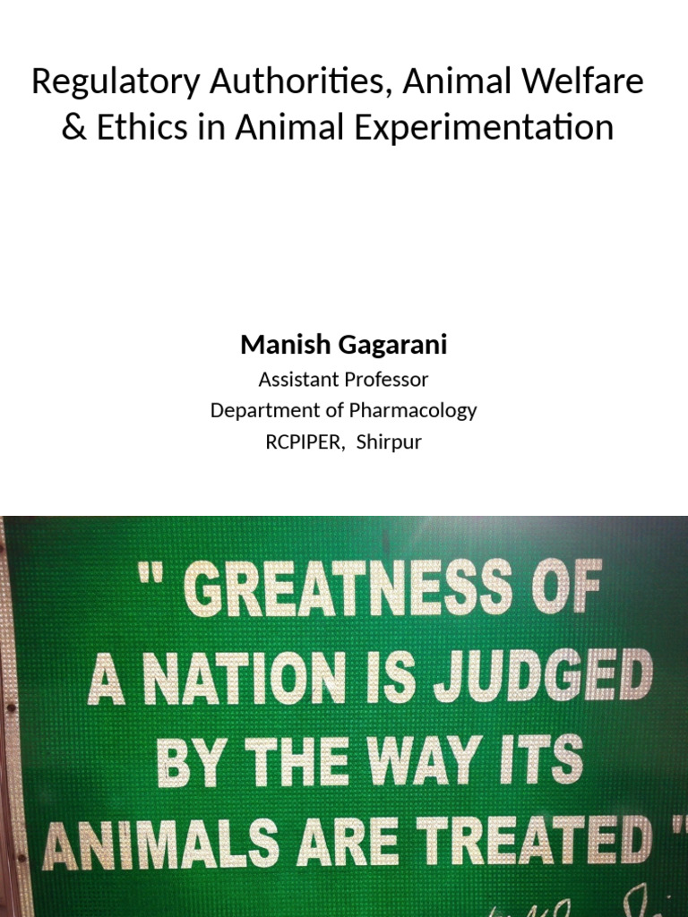 Animal Experimentation Ethics & Regulations | PDF | Animal Testing ...
