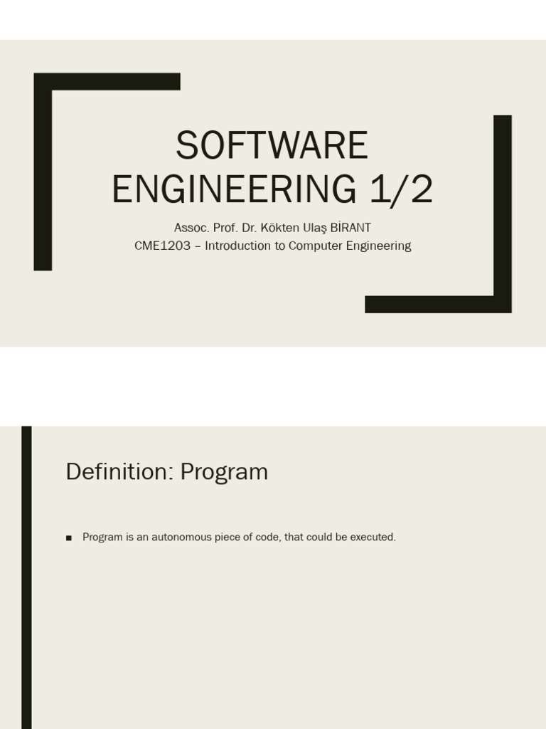 W11 Software Engineering 1 | PDF | Software | Human–Computer Interaction