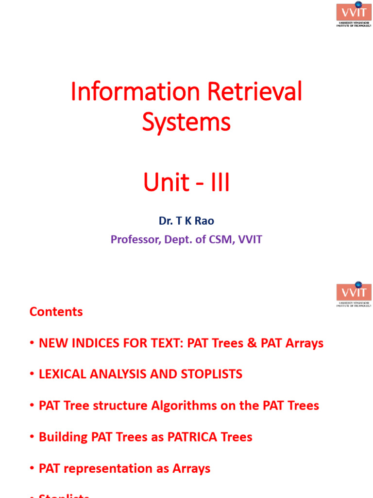 Irs UNIT 3 | PDF | Search Engine Indexing | Database Index