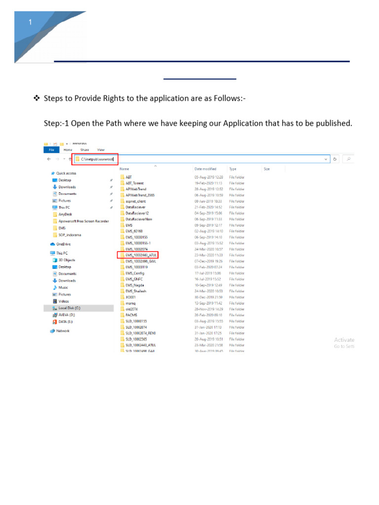 Application Rights and Publishing SOP | PDF