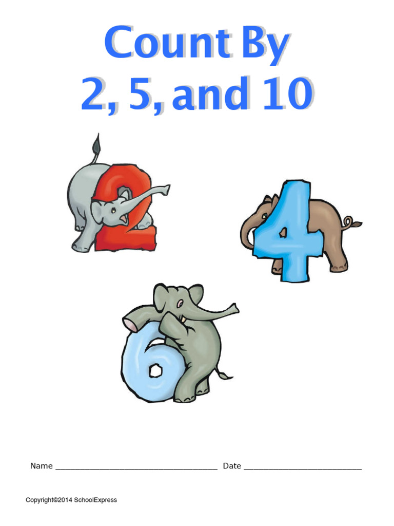 OK - OK - Count by Two, Five, Ten Worksheets Part 1 | PDF