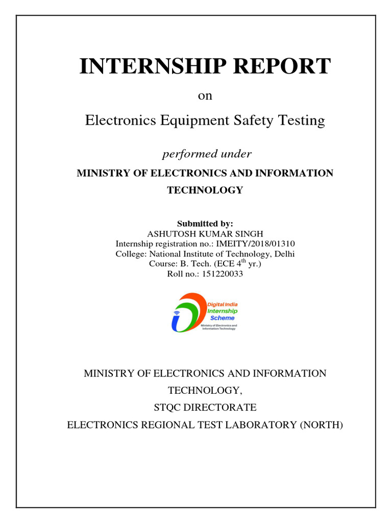 Electronics Equipment Safety Testing Report | PDF | Insulator ...