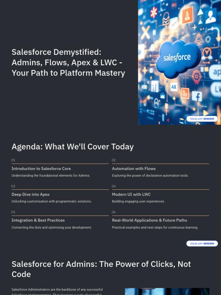 Salesforce Demystified Admins Flows Apex and LWC Your Path To Platform ...