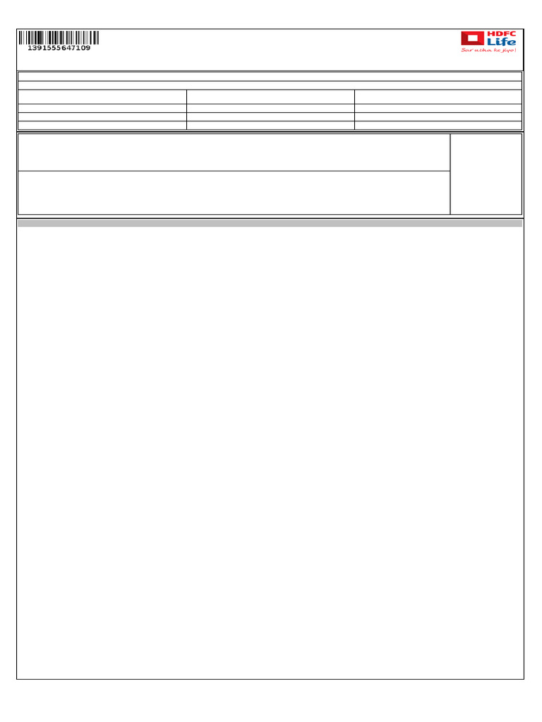 Proposal Form/Electronic Proposal Form For Single Life: Linked and Non ...