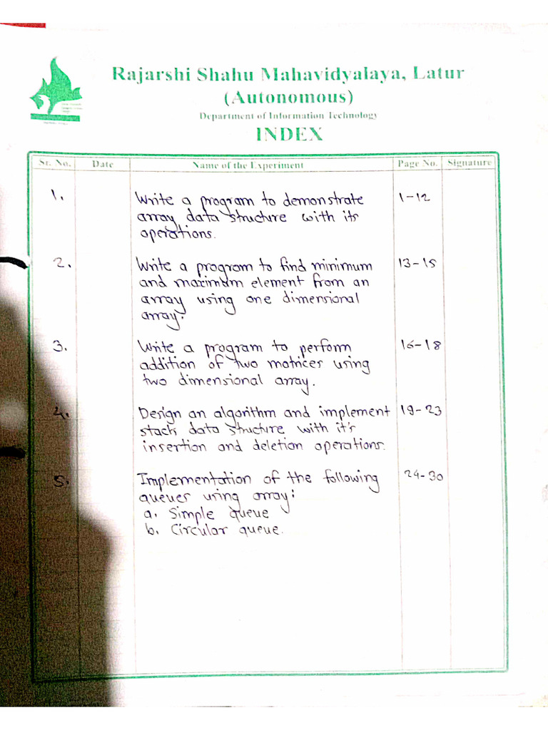 DSA Practical 1-3 | PDF