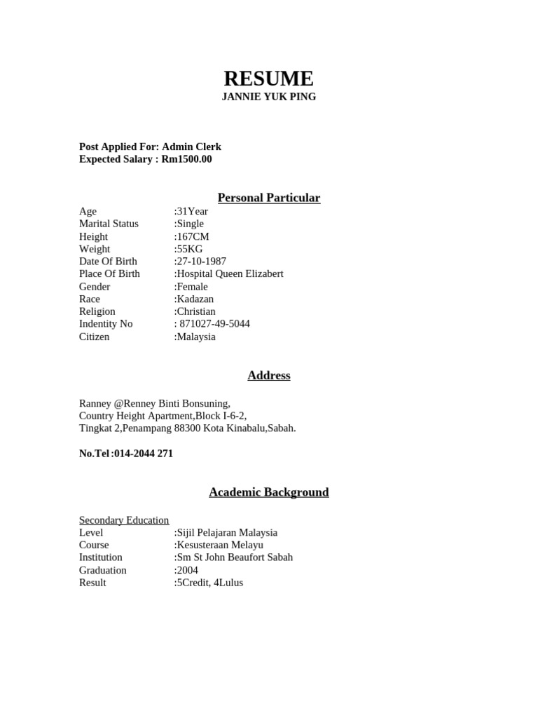 My Resume | PDF