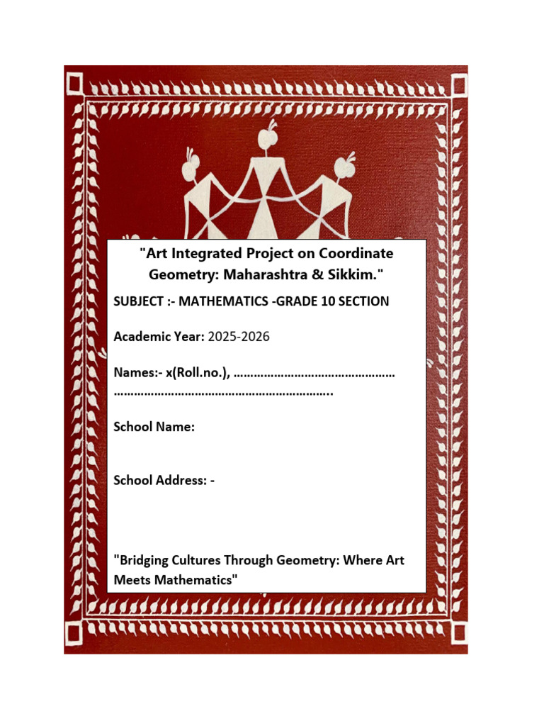 Mathematics Art Integrated 2025-26 | PDF | Area | Paintings