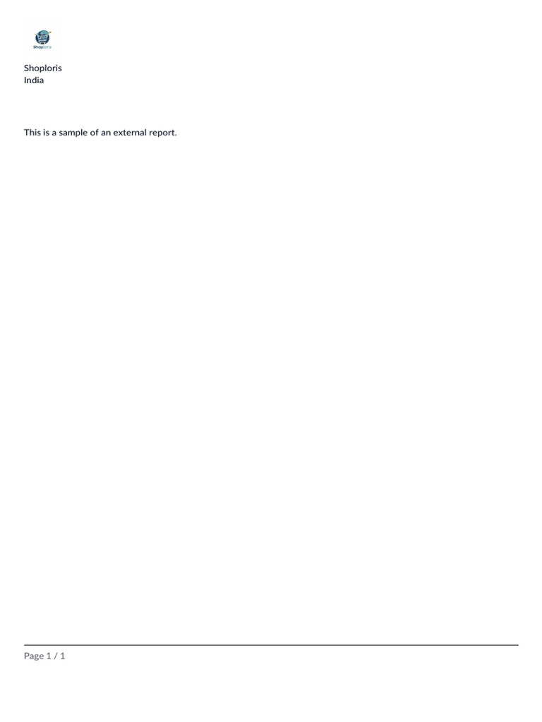 Preview External Report | PDF