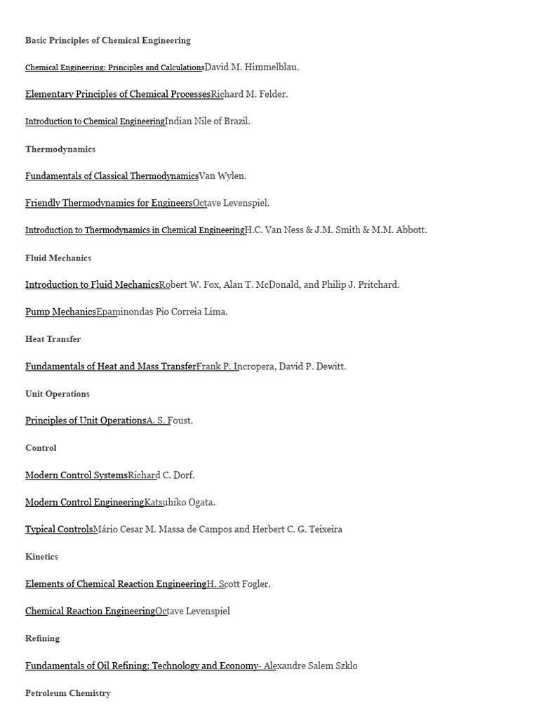 Basic Principles of Chemical Engineering | PDF | Chemistry | Physical ...