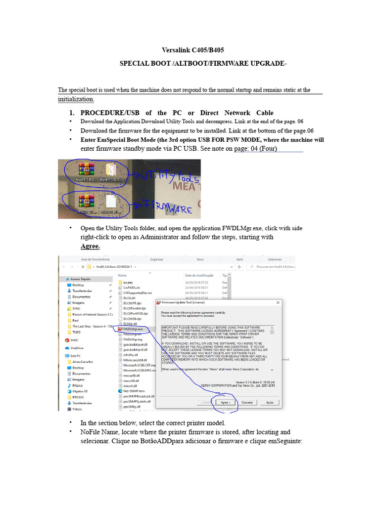Versalink C405-B405 - SPECIAL BOOT USB TO PC or Via NETWORK Cable | PDF ...