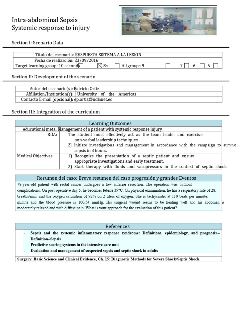 3. Clinical History Systemic Response to Injury V | PDF | Sepsis ...