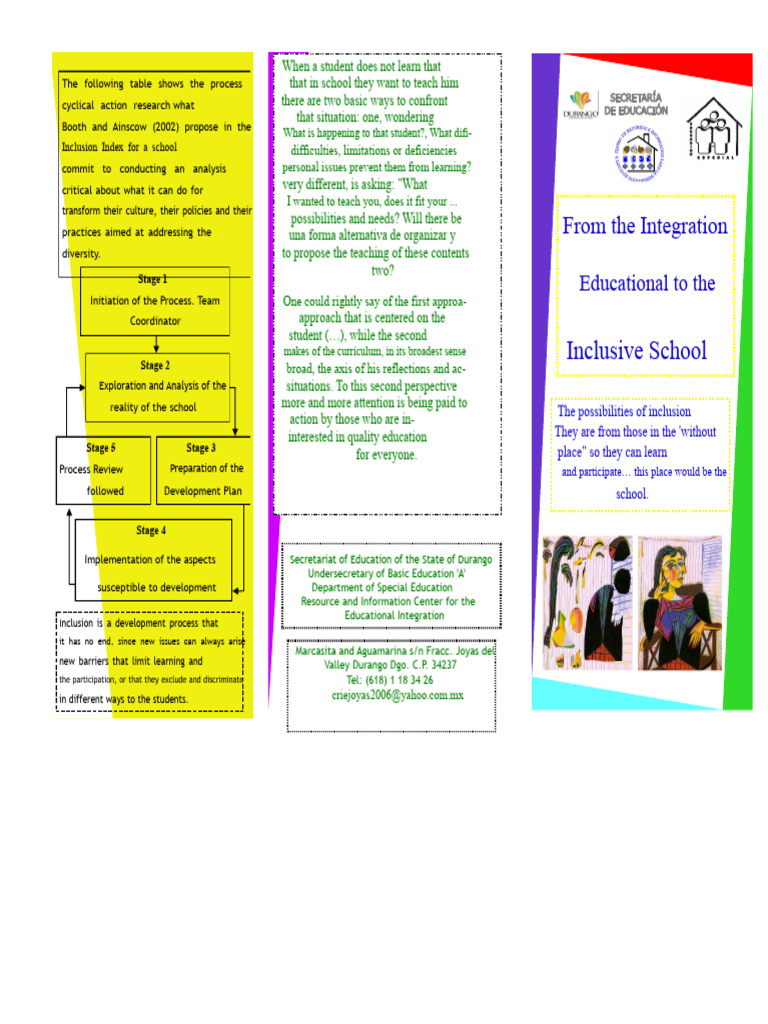 Inclusive Education Brochure | PDF | Special Education | Inclusion (Education)