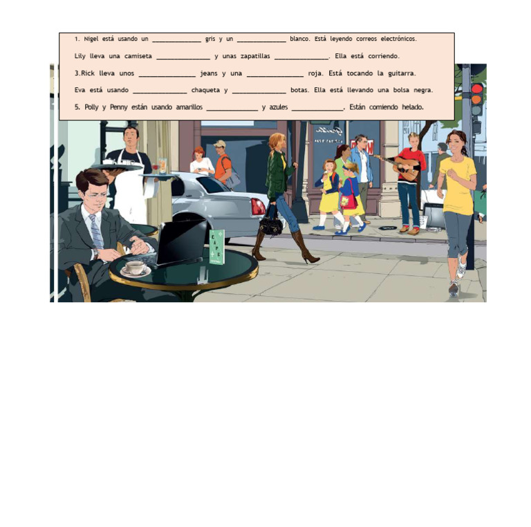 Ejercicios para describir ropa | PDF