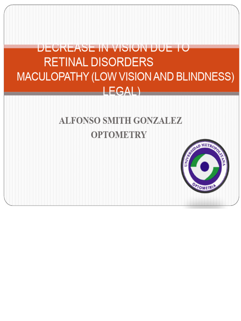 Clinical Case of Low Vision | PDF | Visual Impairment | Visual Acuity