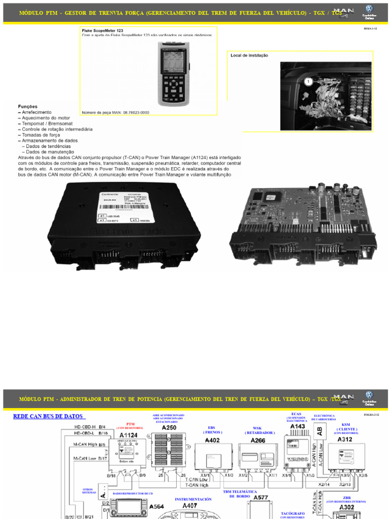 Diagrama PTM para Vehículos Man Con Motor D 26 PDF | PDF | Vehículos ...