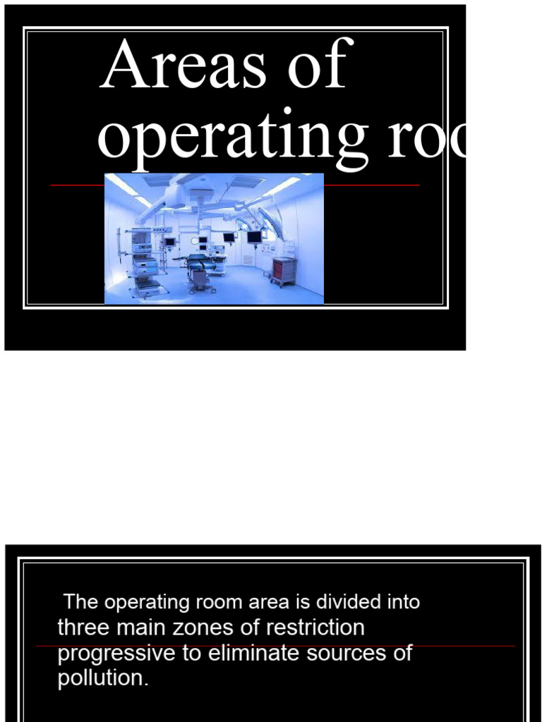Operating Room Areas | PDF