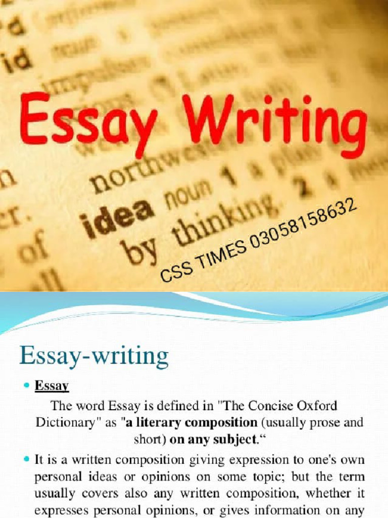 Css Pms Essay Writing | PDF