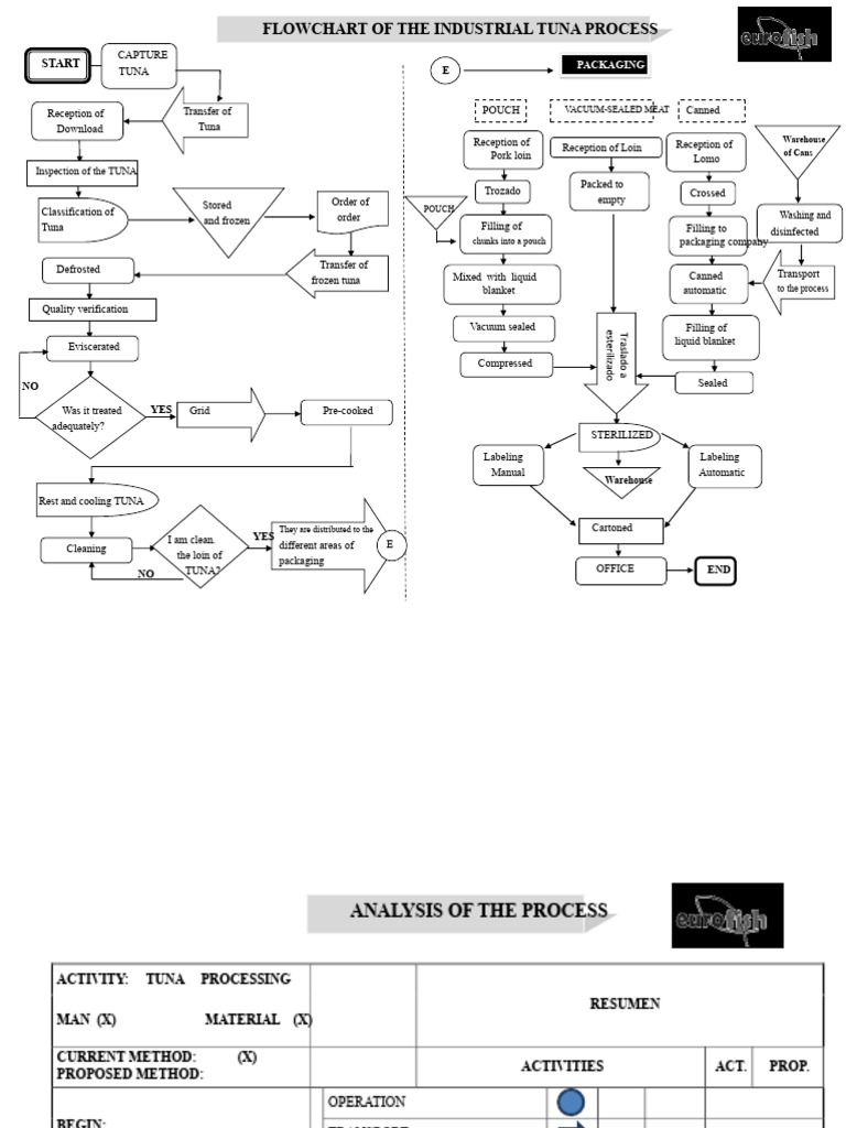186869622-Flowchart-Eurofish-Tuna Processing | PDF