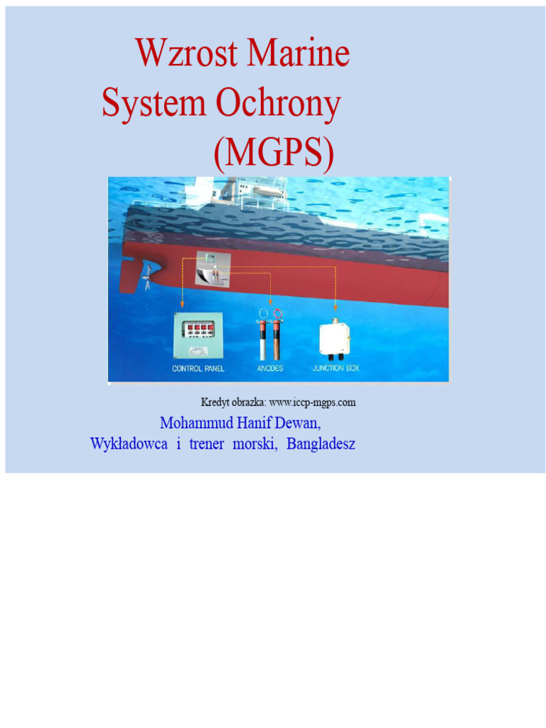 System Ochrony przed Wzrostem Organizmów Morskich (MGPS) | PDF