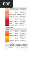 Tabel Warna Heksadesimal dan RGB | PDF