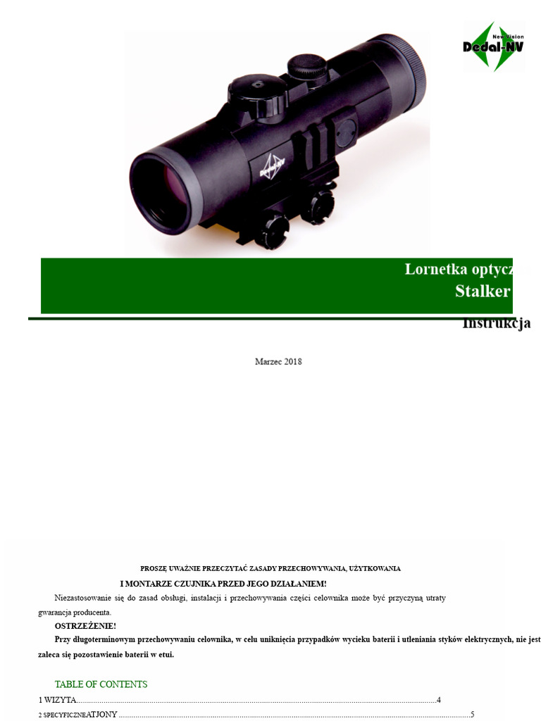 Stalker Manual PDF | PDF