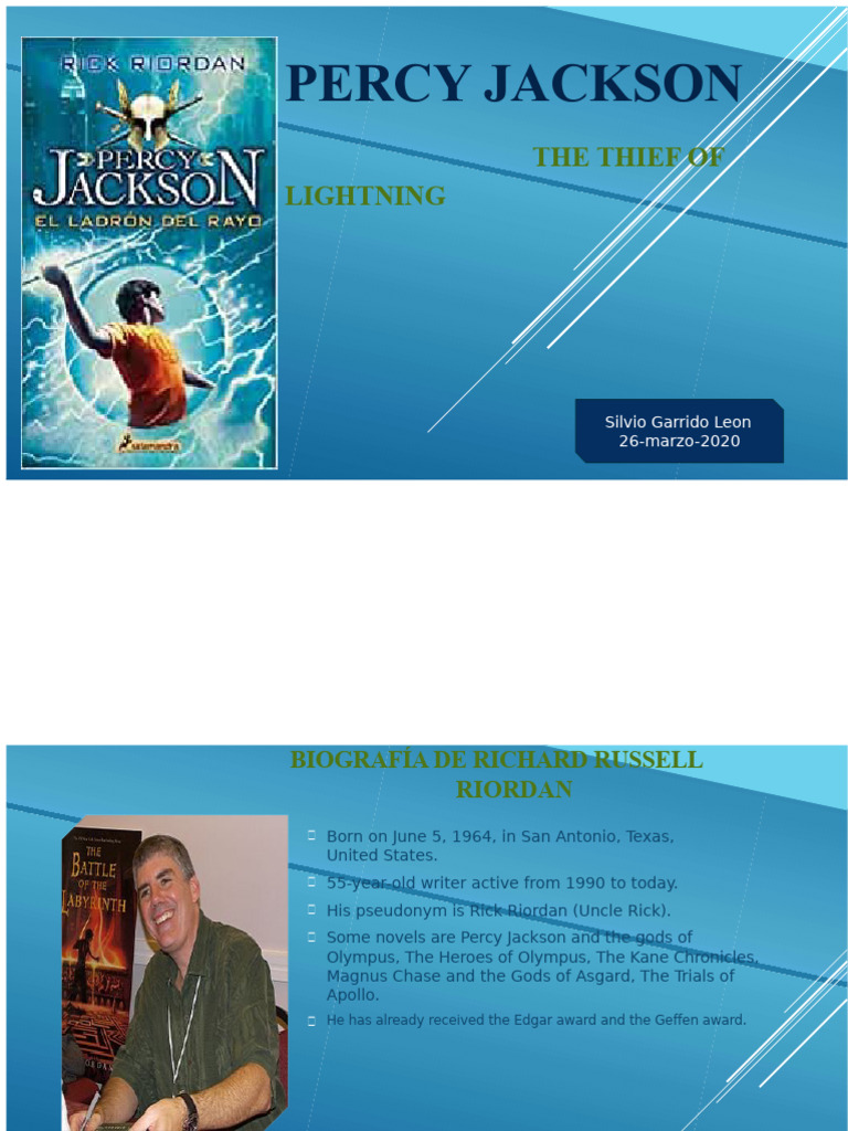 Percy Jackson and The Olympians: The Lightning Thief | PDF | Ancient ...