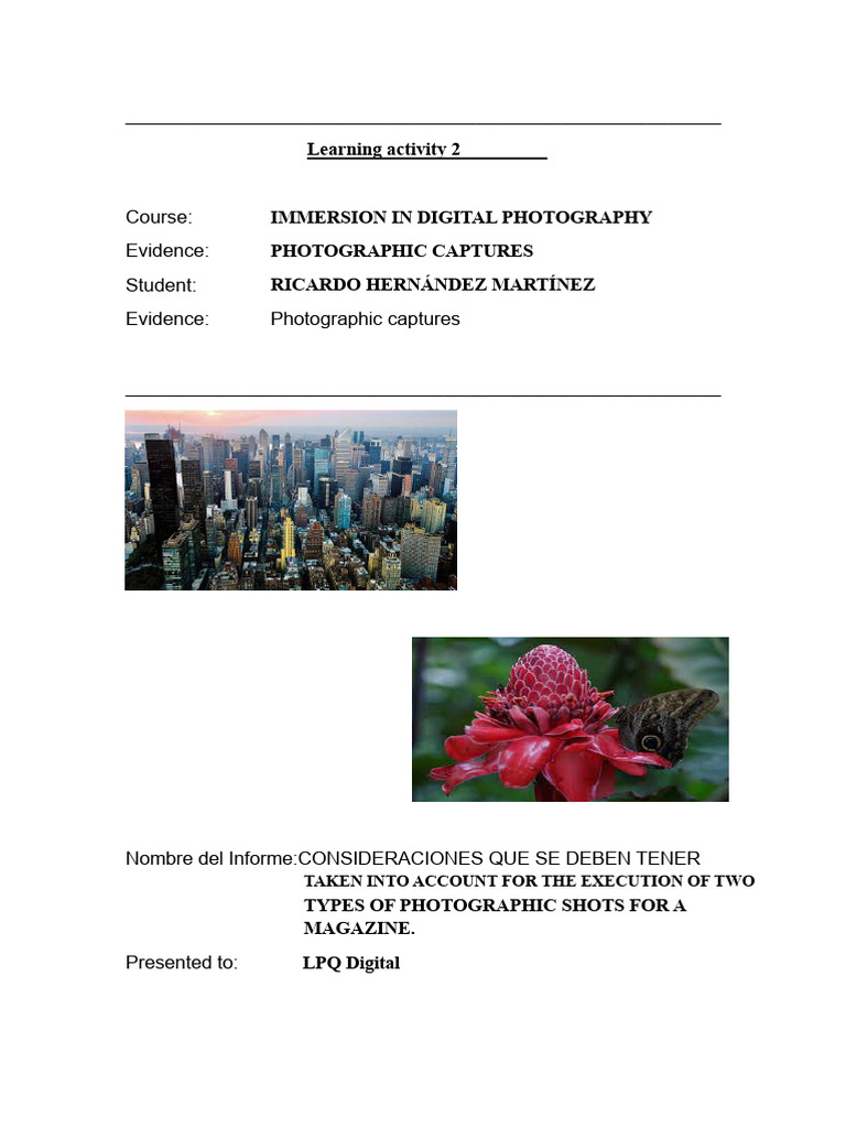 Activity 2_ Evidence Photographic Captures_RHM | PDF | Camera Lens ...