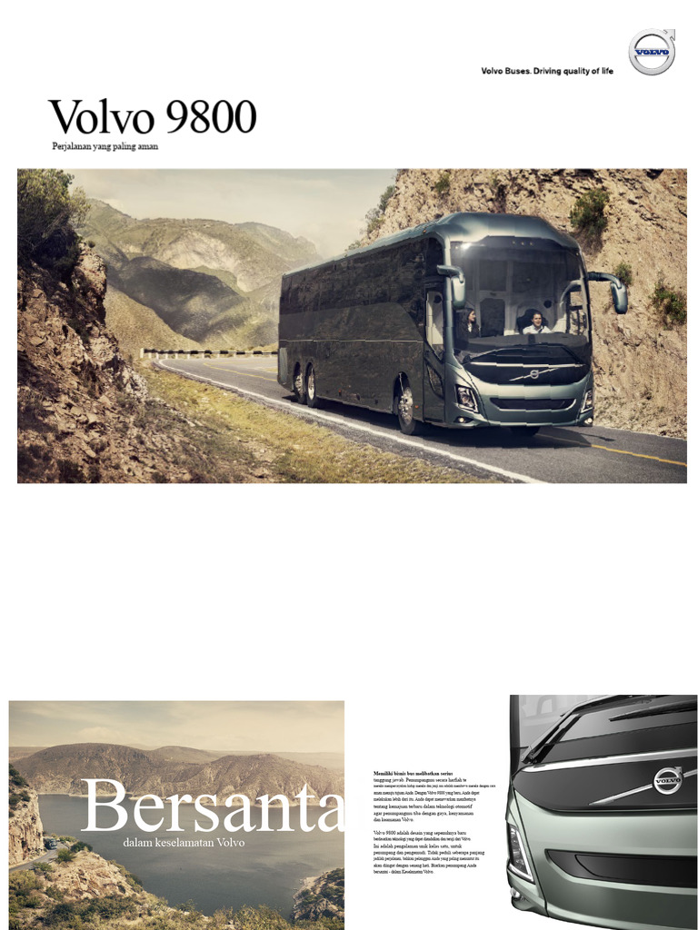 Volvo 9800: Bus Aman dan Mewah | PDF