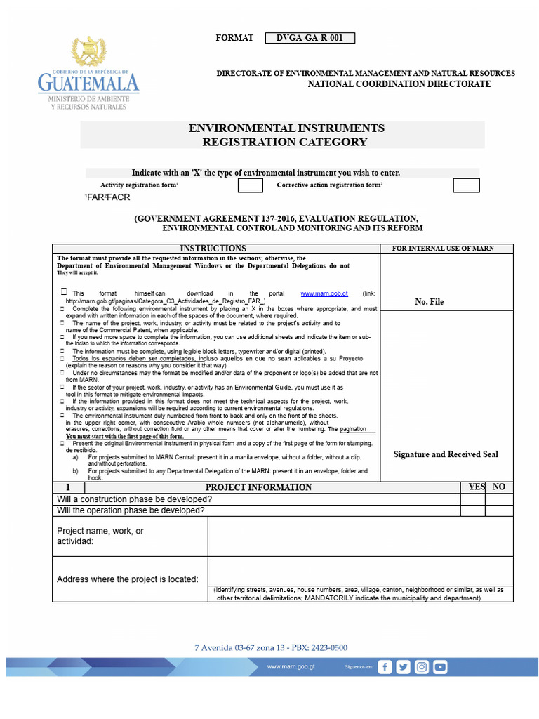 Registration Activities Form | PDF | Sanitary Sewer | Waste