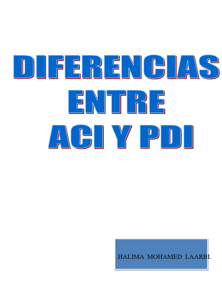 ACI vs PDI: Special Education Adaptations | PDF | Curriculum | Special ...