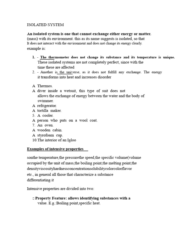 Isolated System | PDF | Heat | Temperature