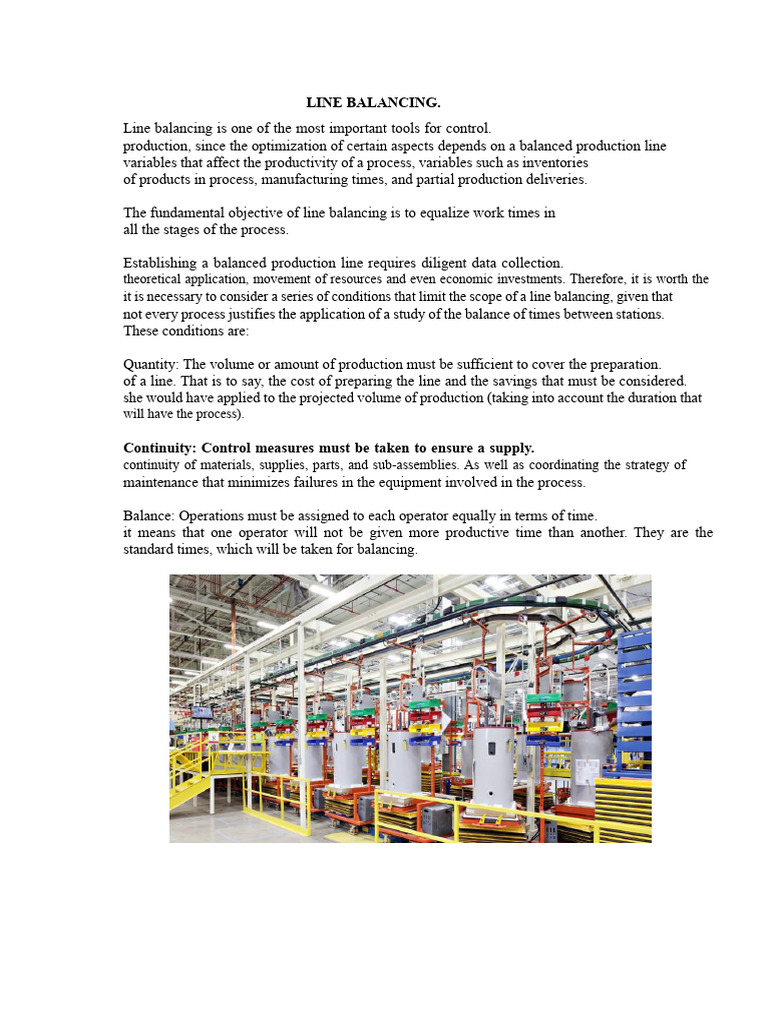 Line Balancing | PDF